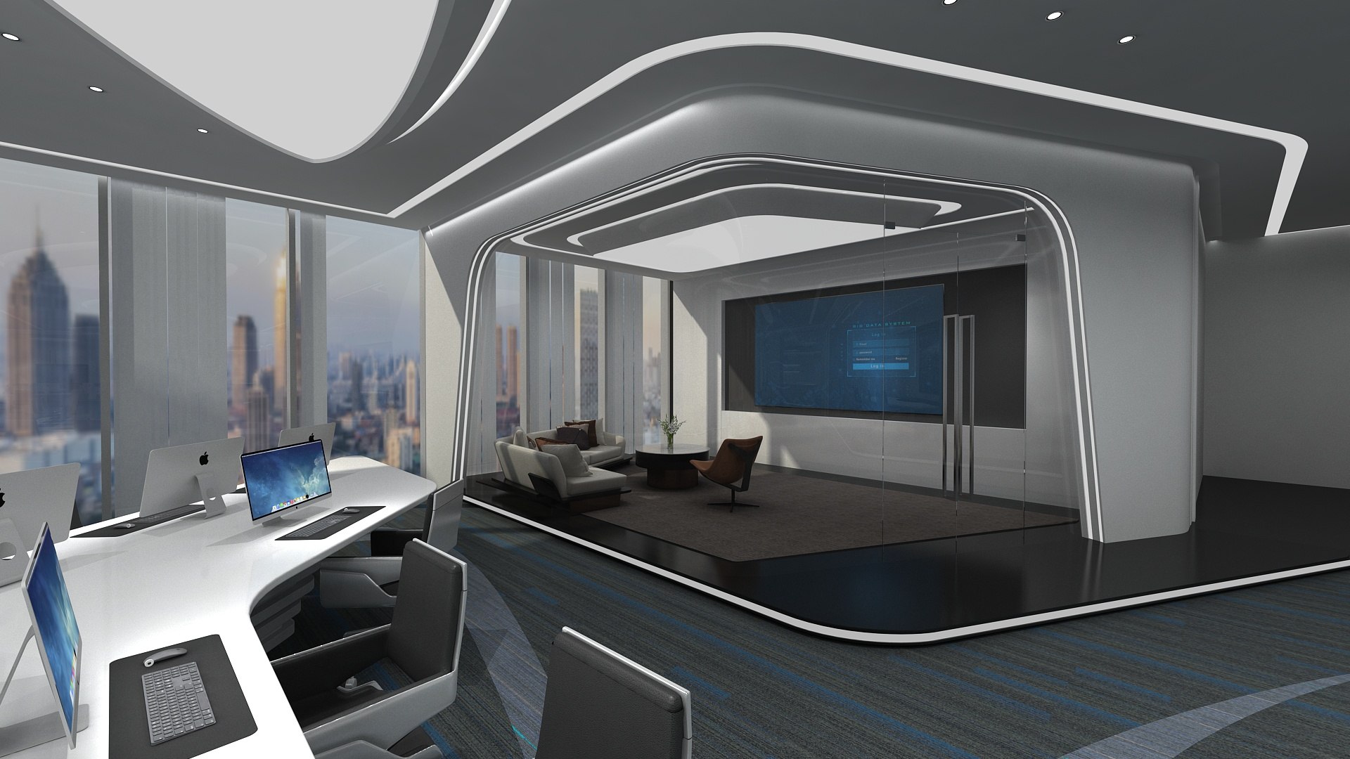 3D Model Modern Office - TurboSquid 2207577