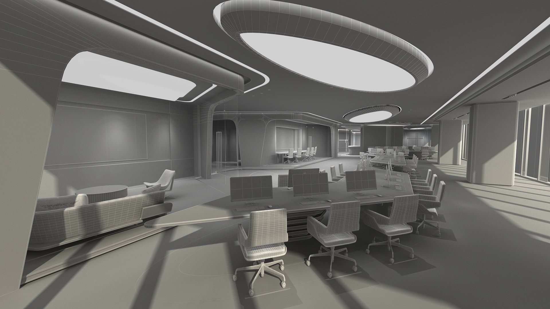 3D Model Modern Office - TurboSquid 2207577