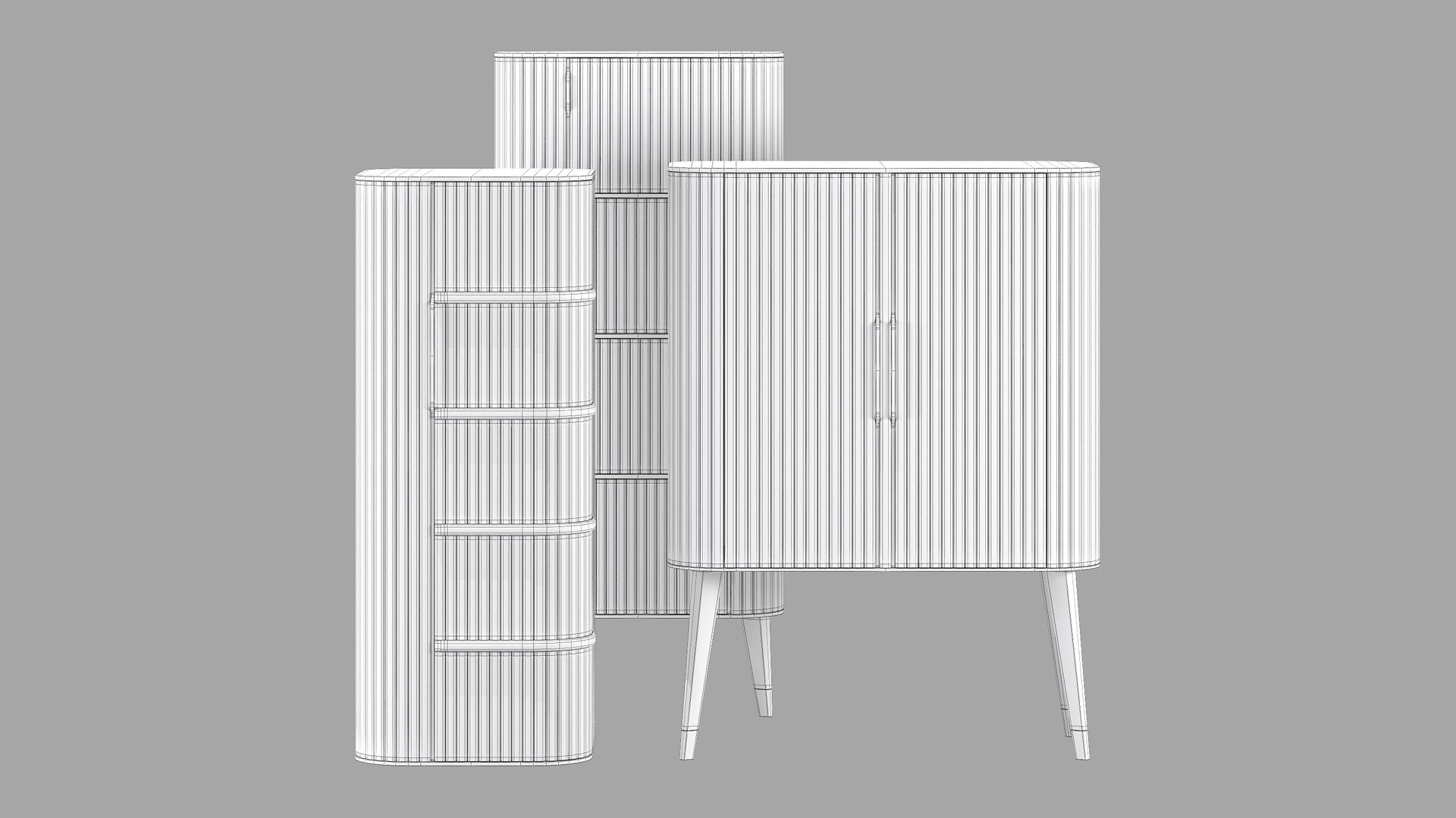 Roche Bobois Eden-rock Storage Set 1 Model - TurboSquid 2206507