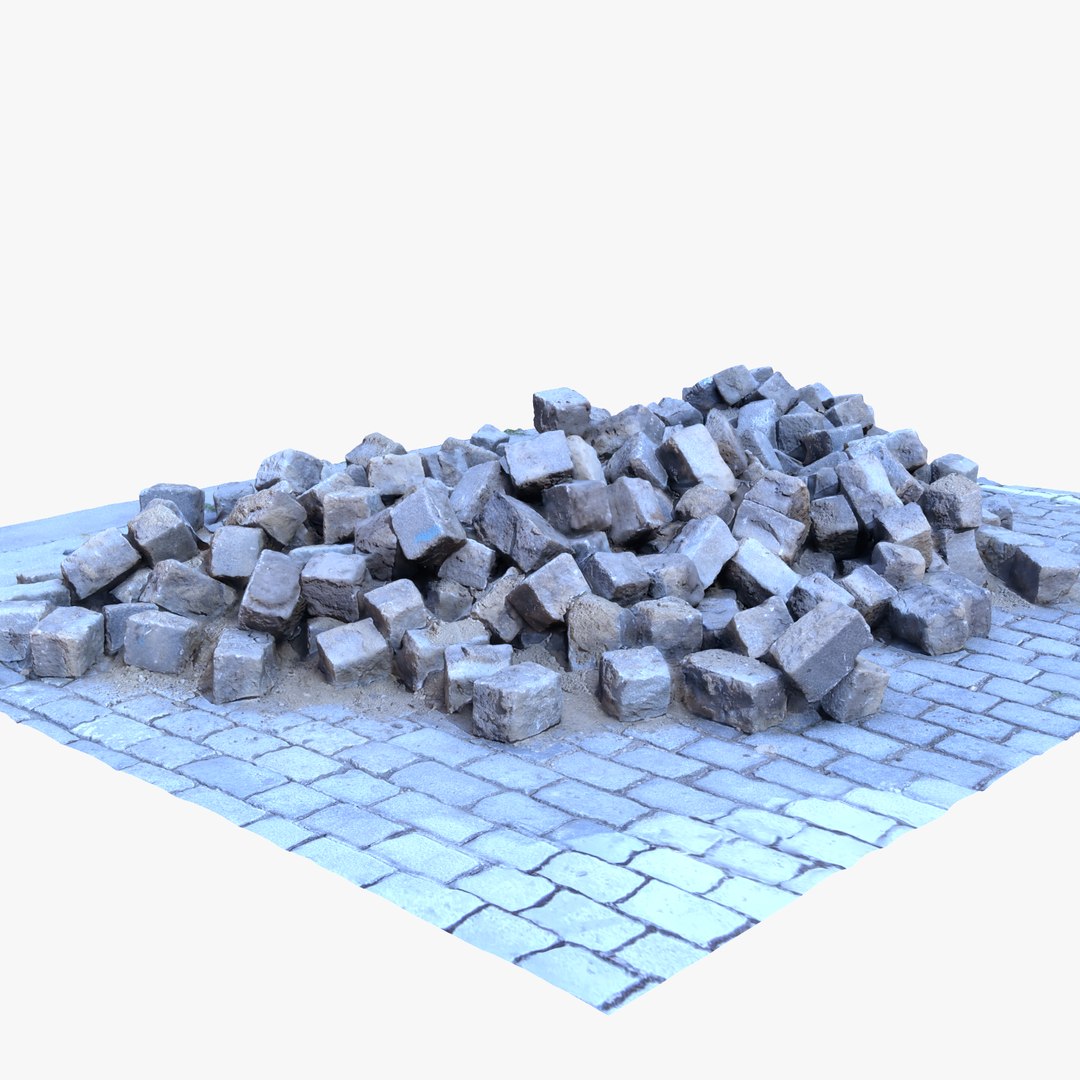3D Stepping stones heap scanned - TurboSquid 2105791