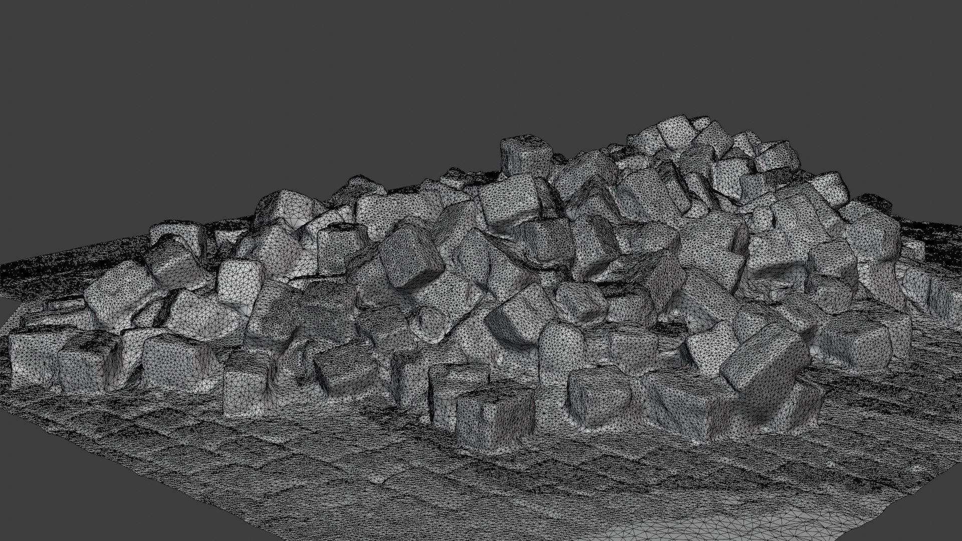 3D Stepping Stones Heap Scanned - TurboSquid 2105791