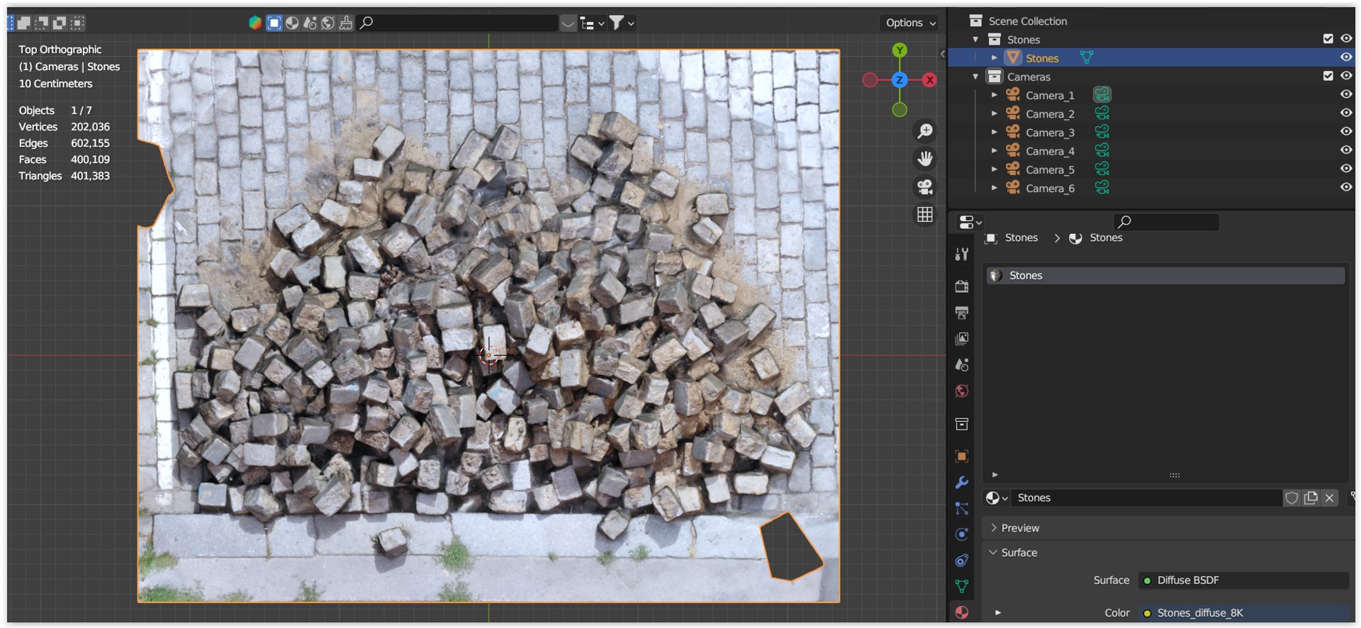 3D Stepping stones heap scanned - TurboSquid 2105791