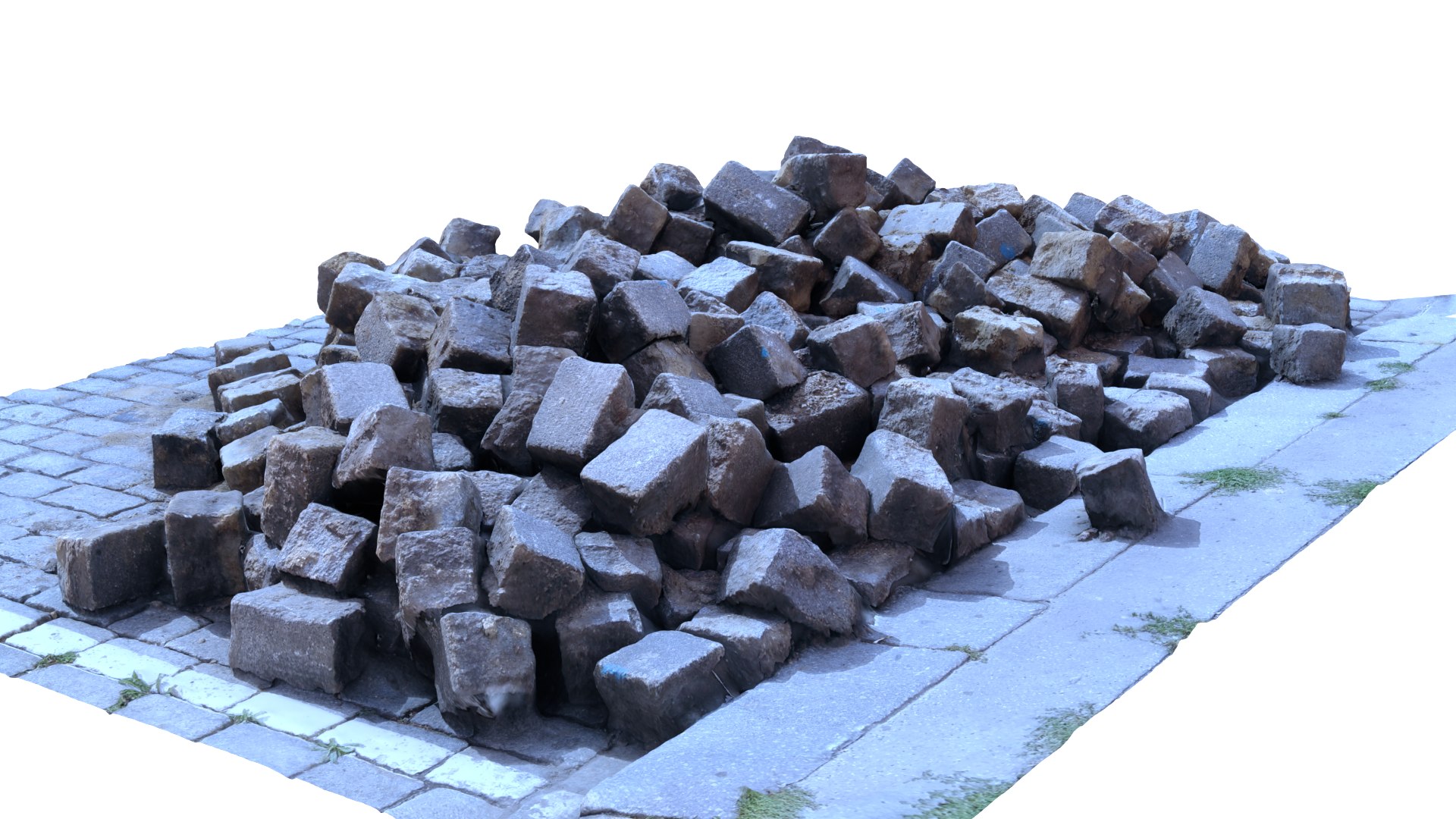 3D Stepping Stones Heap Scanned - TurboSquid 2105791