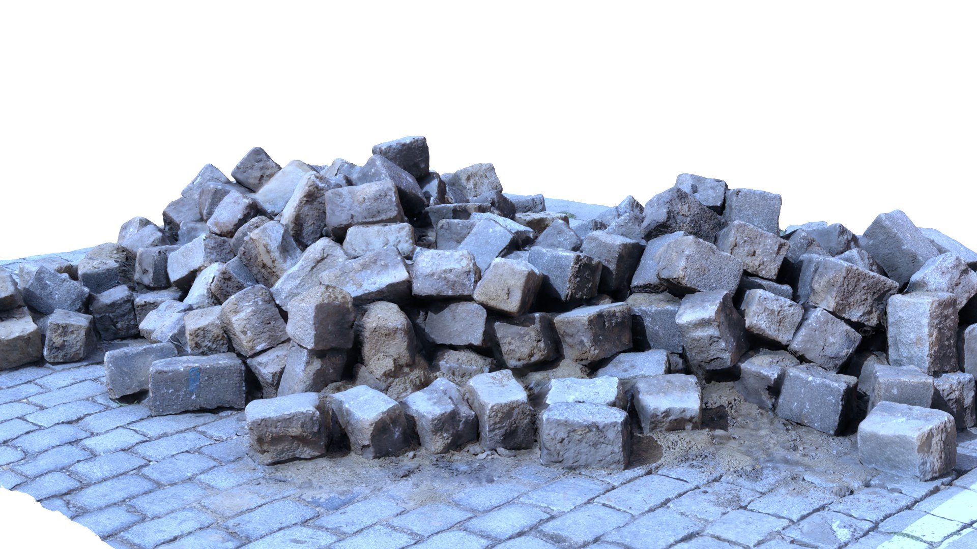 3D Stepping Stones Heap Scanned - TurboSquid 2105791