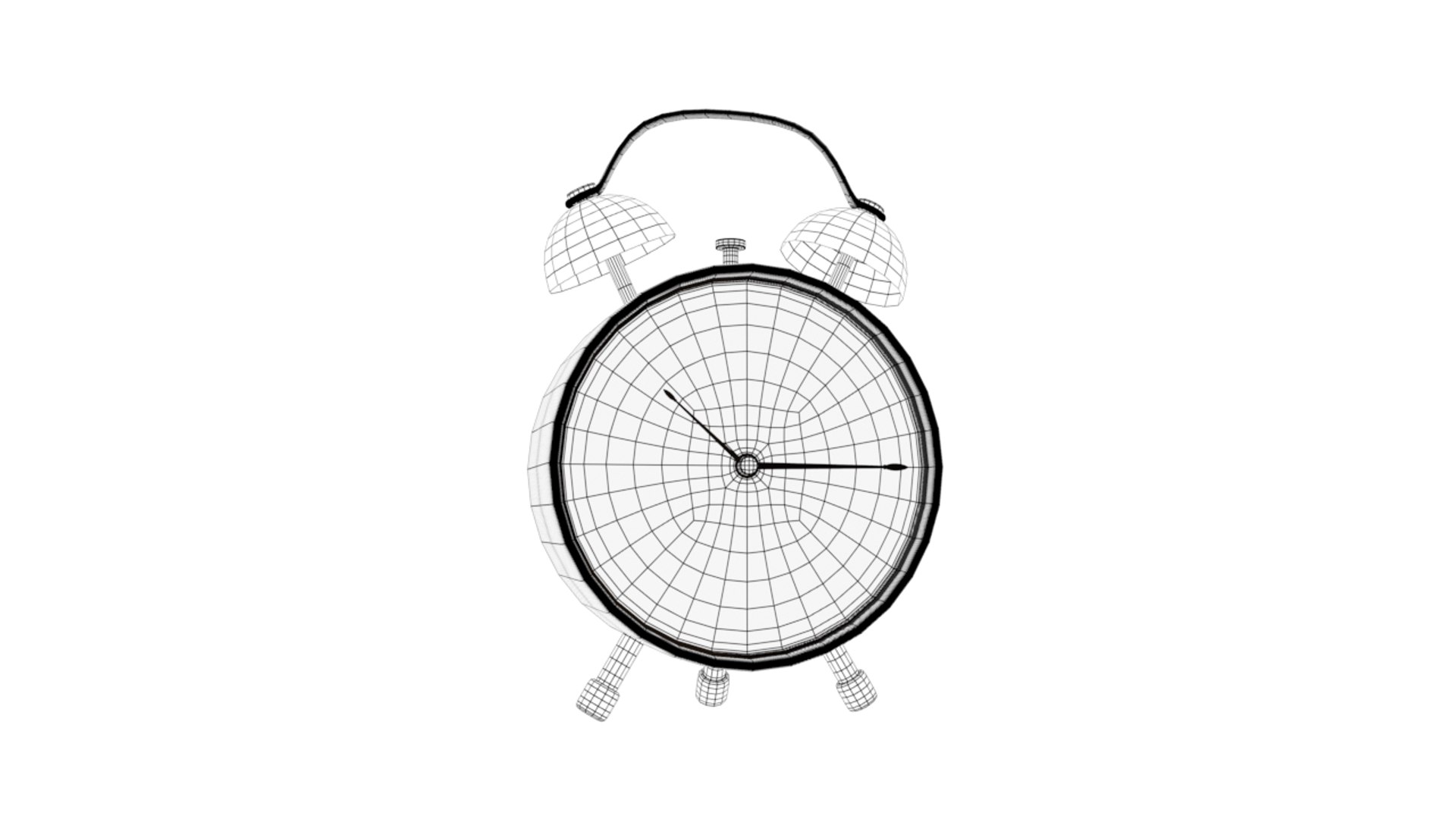 Alarm Table Clock 3D Model - TurboSquid 1346403