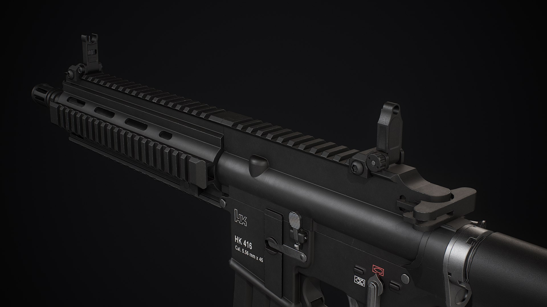 3D HK416 Model - TurboSquid 1873514