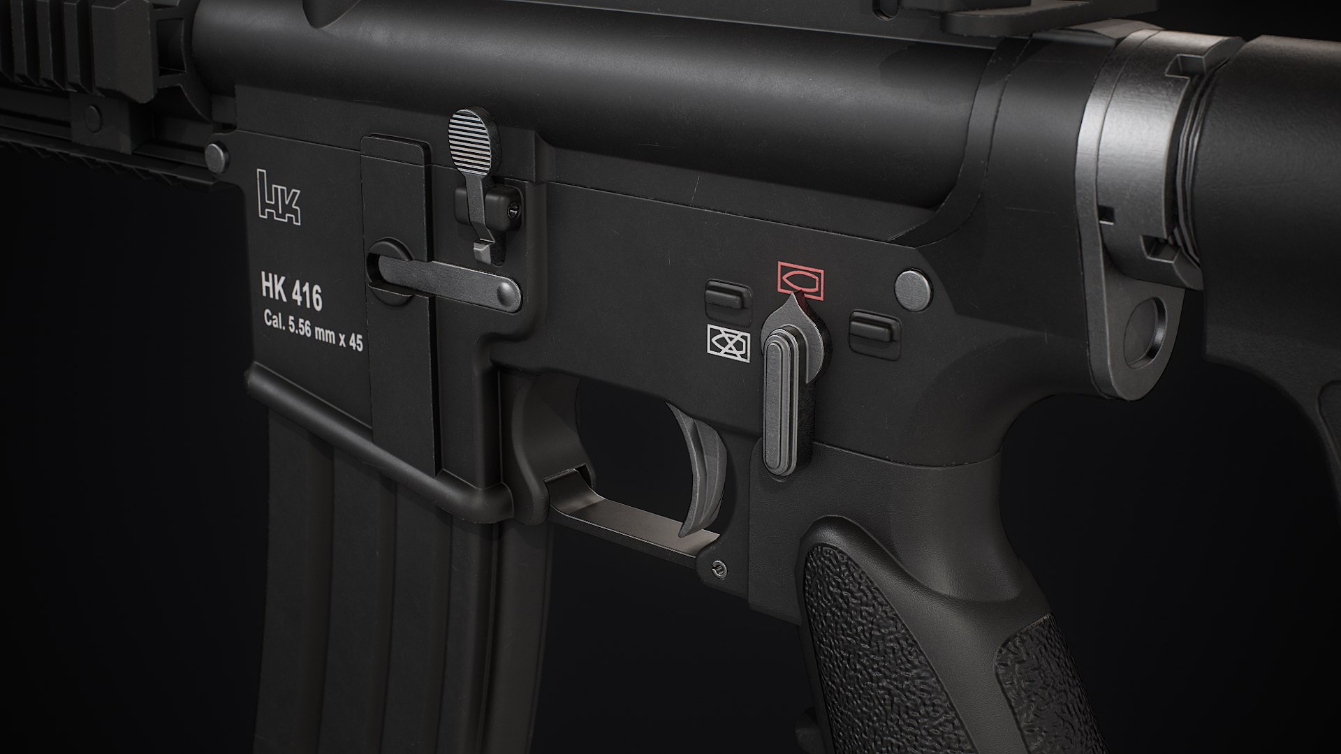 3D HK416 Model - TurboSquid 1873514