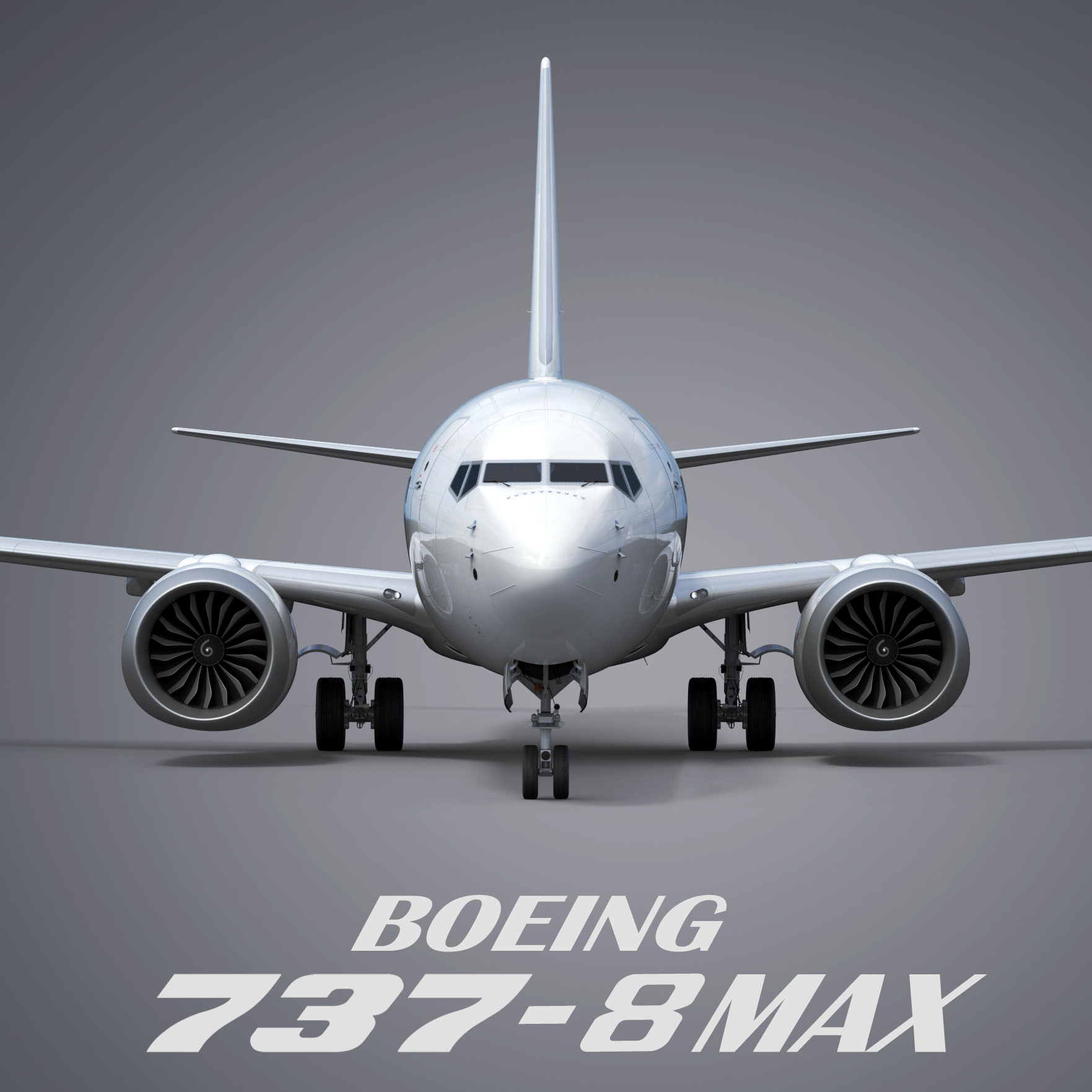 3D model boeing 737-8 generic white - TurboSquid 1243016