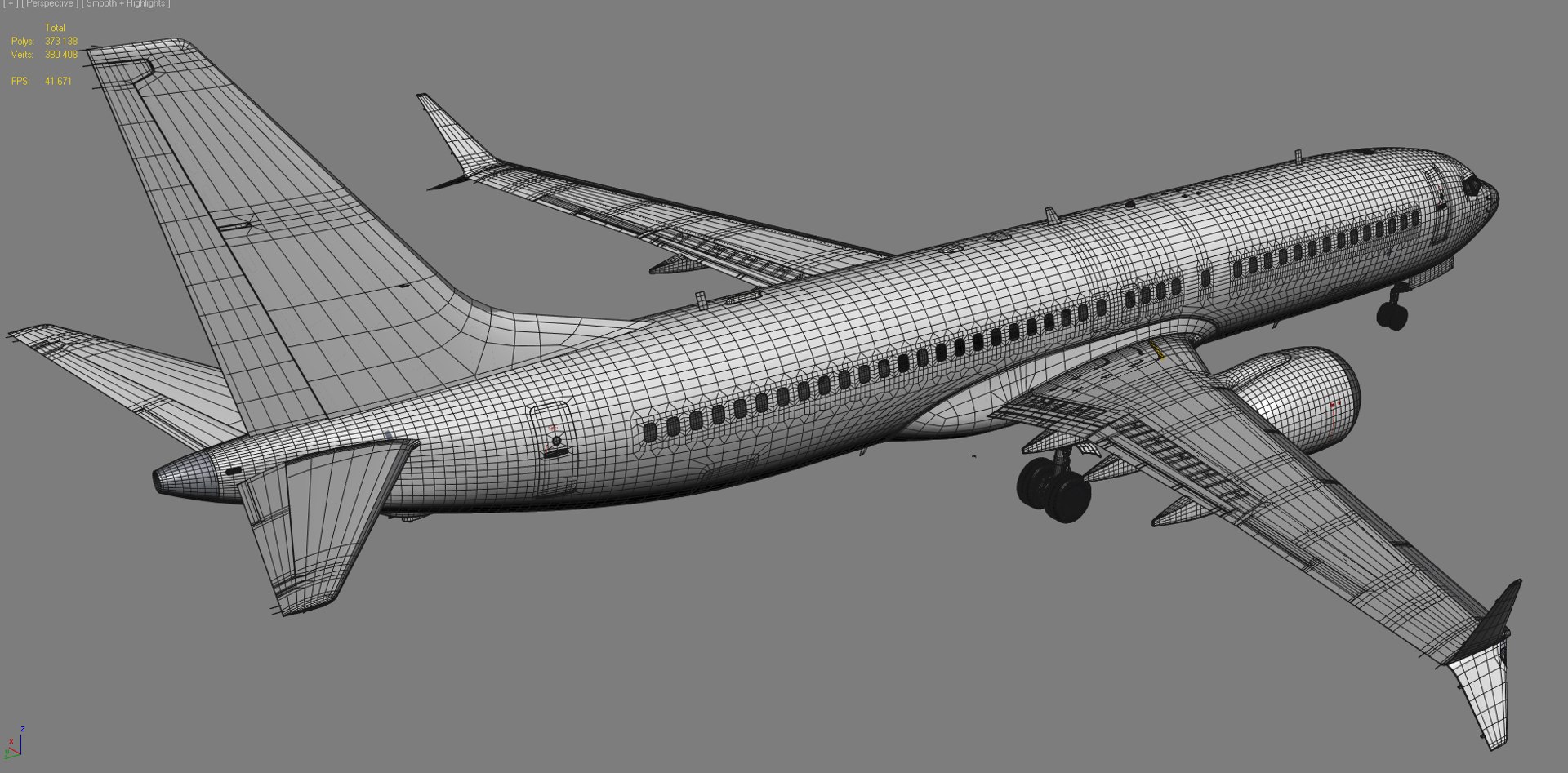 3D model boeing 737-8 generic white - TurboSquid 1243016