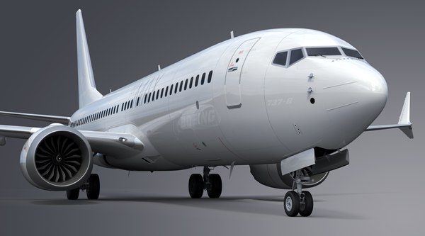 3D model boeing 737-8 generic white - TurboSquid 1243016