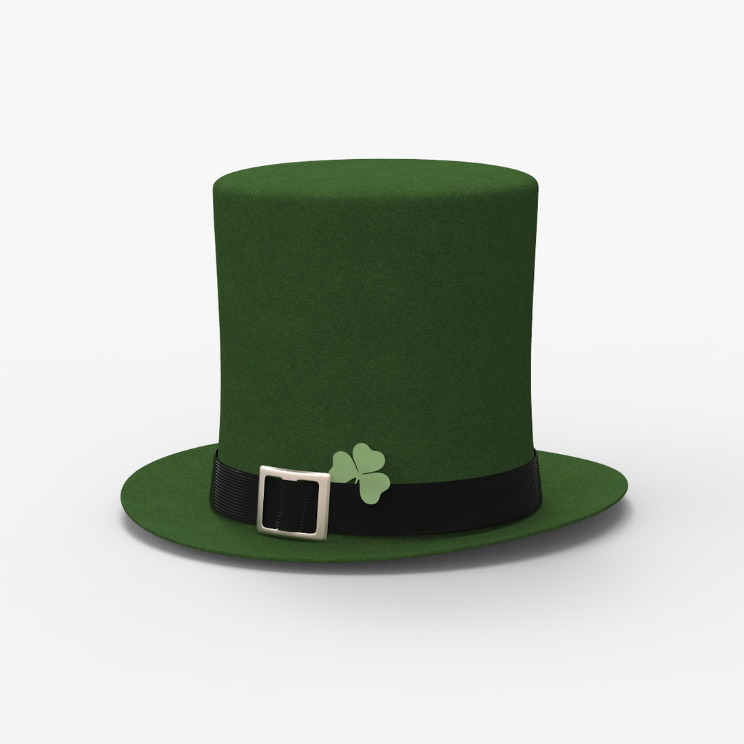 Saint-patrick hat 3D model - TurboSquid 1266310