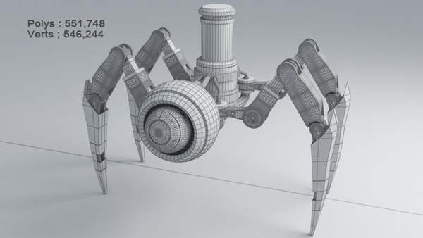 Robot spider model - TurboSquid 1539623