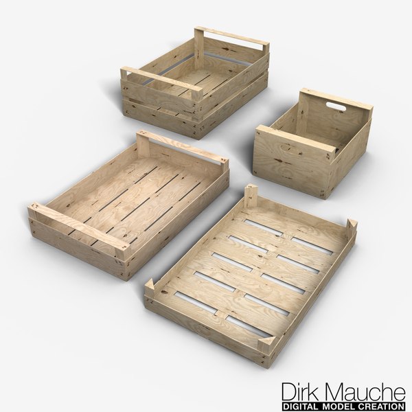 set crates 3d model