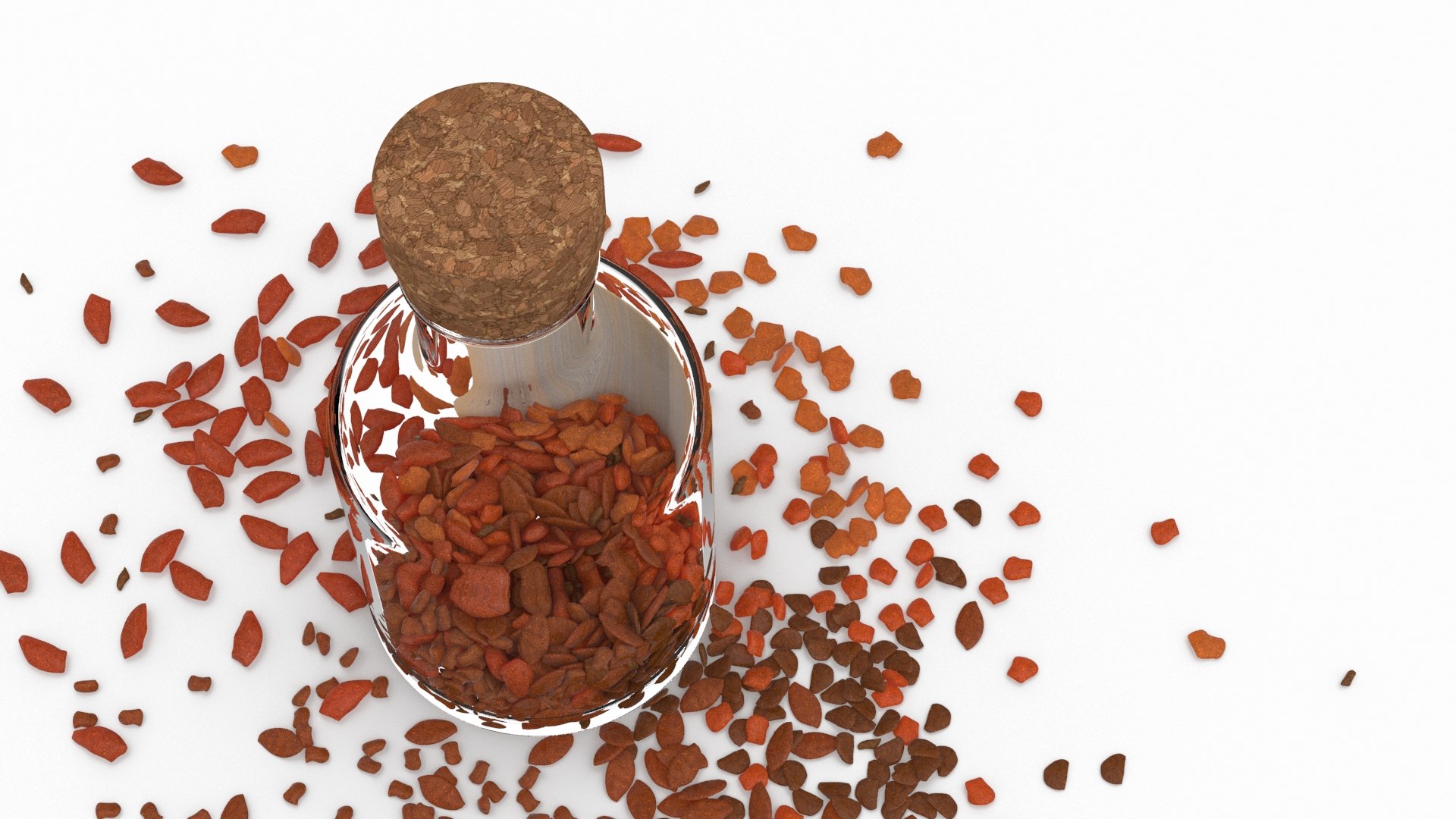 Amber Flakes 3D Model - TurboSquid 1494162