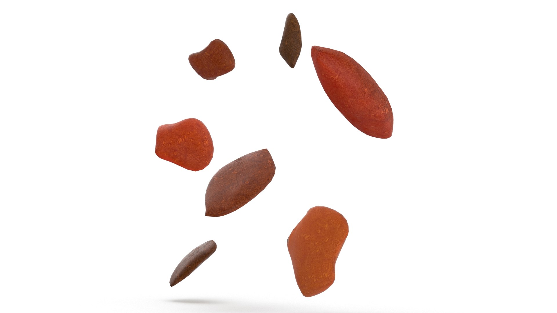 Amber Flakes 3D Model - TurboSquid 1494162