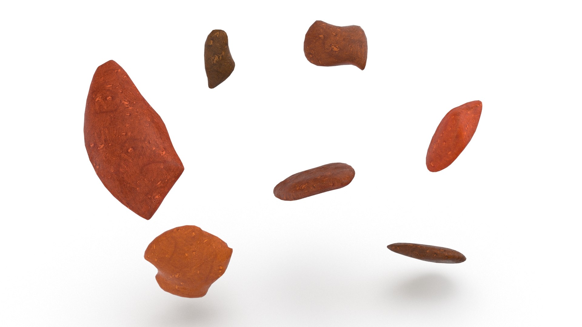 Amber Flakes 3D Model - TurboSquid 1494162