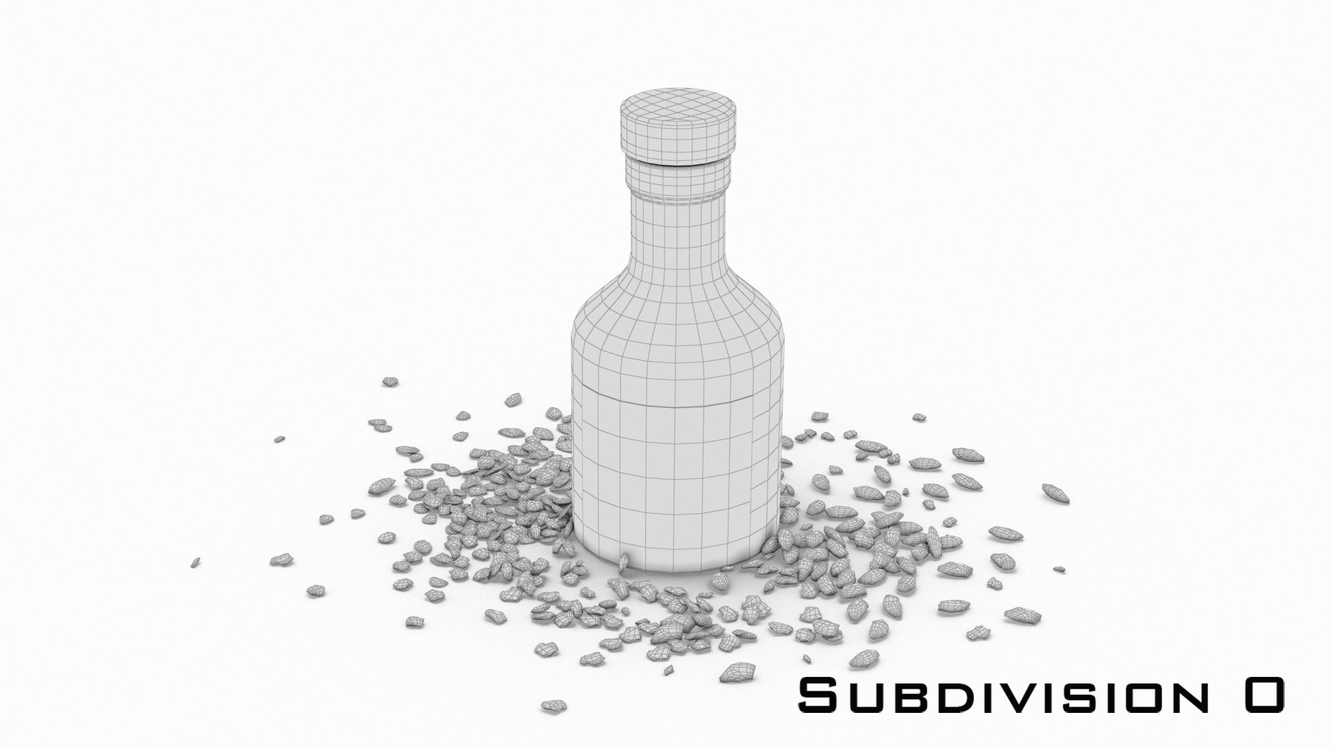 Amber Flakes 3D Model - TurboSquid 1494162