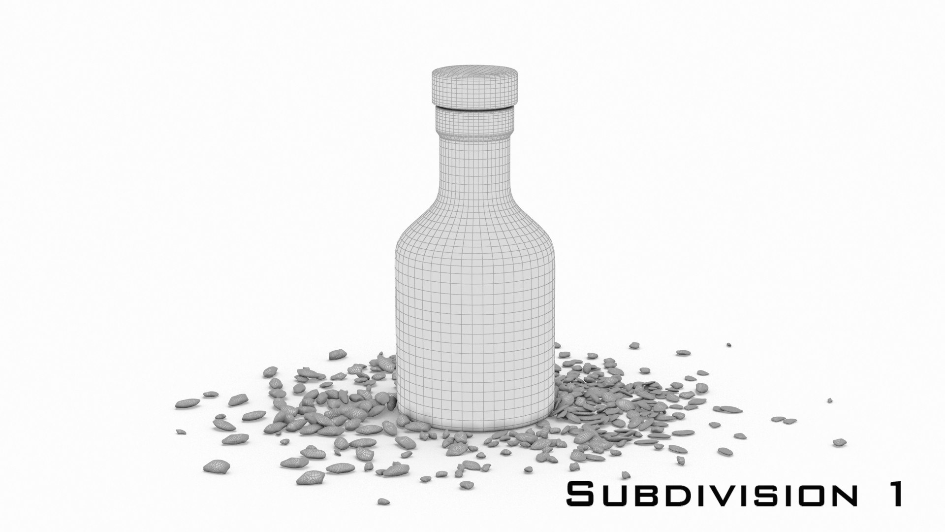 Amber Flakes 3D Model - TurboSquid 1494162