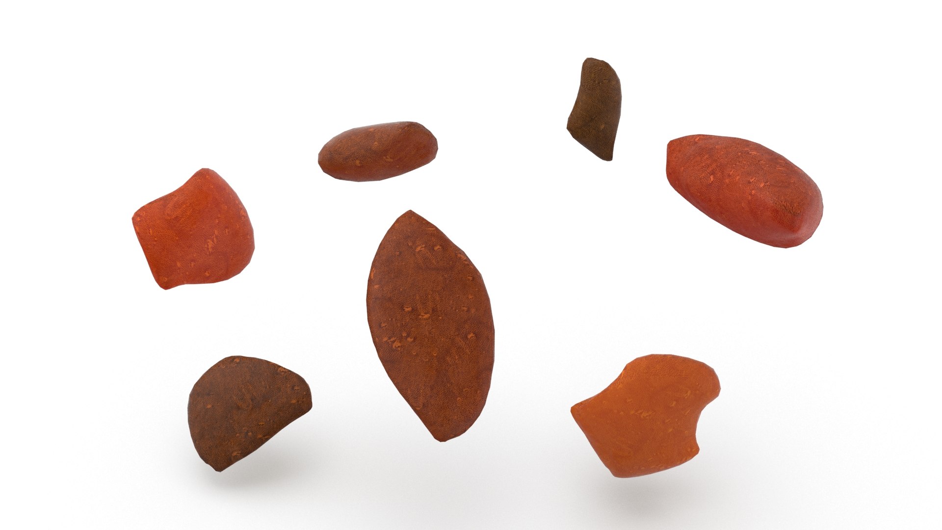 Amber Flakes 3D Model - TurboSquid 1494162