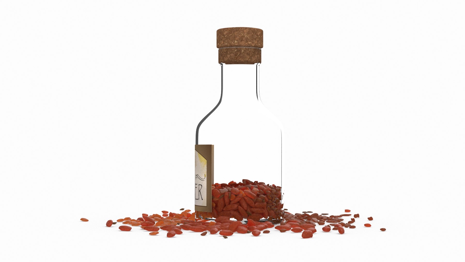 Amber Flakes 3D Model - TurboSquid 1494162