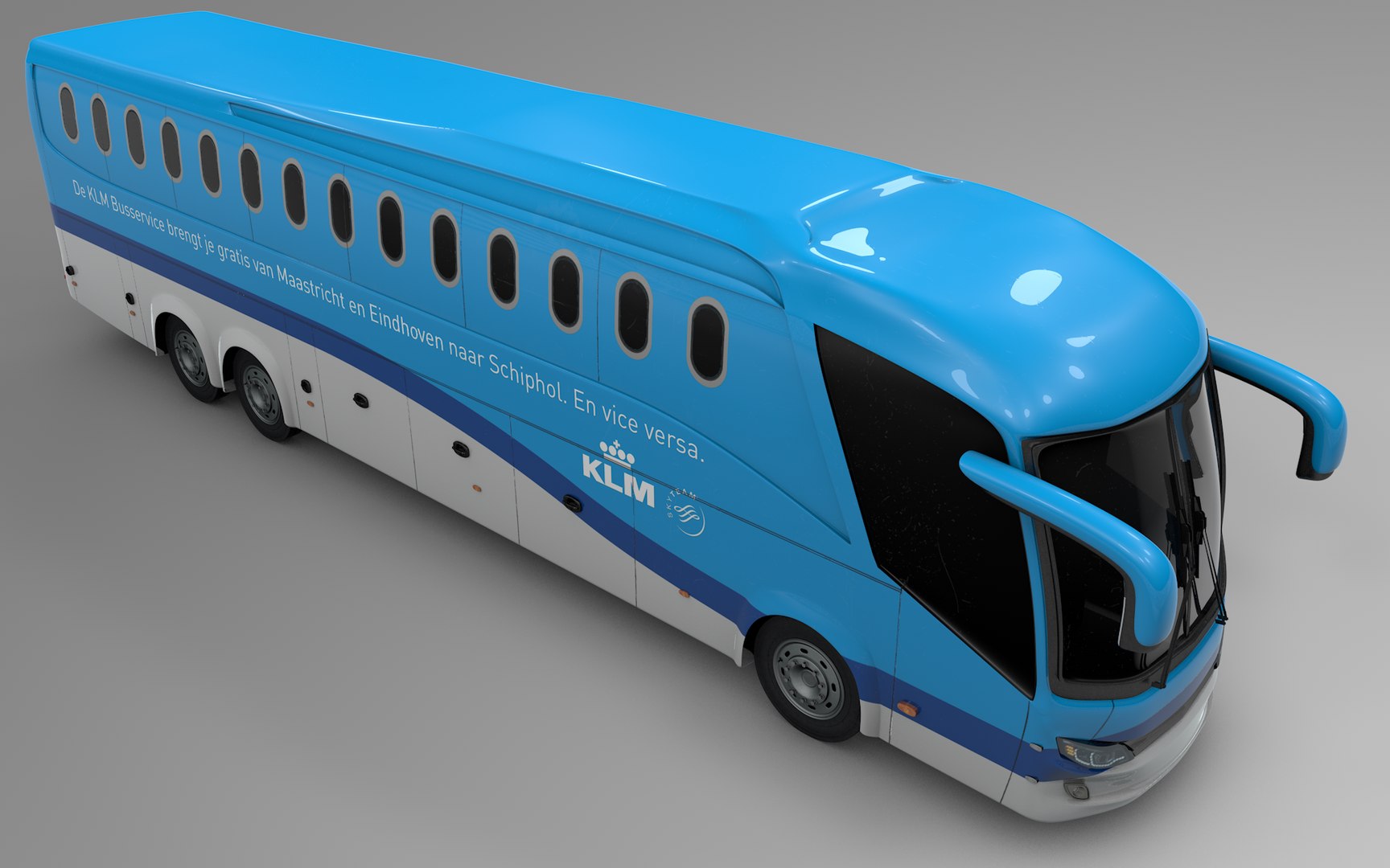 3D Shuttle Bus Klm - TurboSquid 1682057