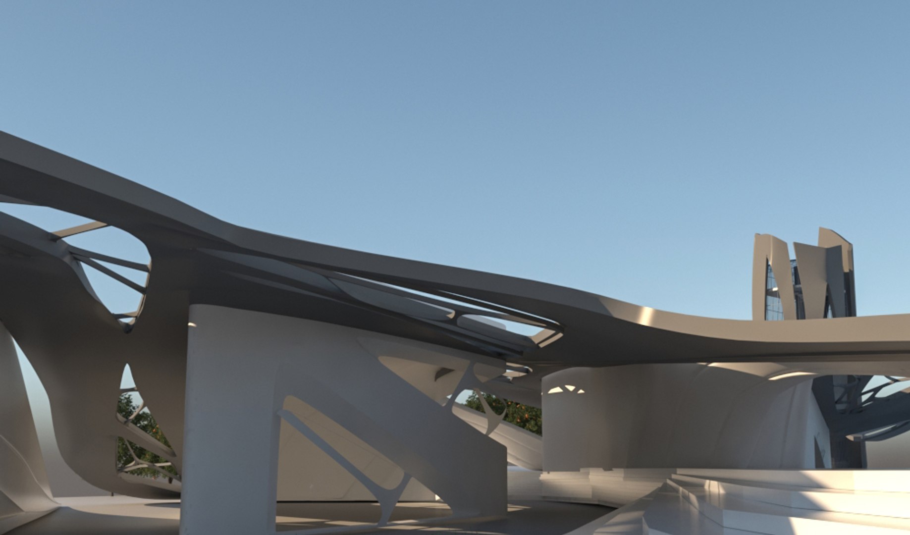 3D Organic Museum - TurboSquid 1536760