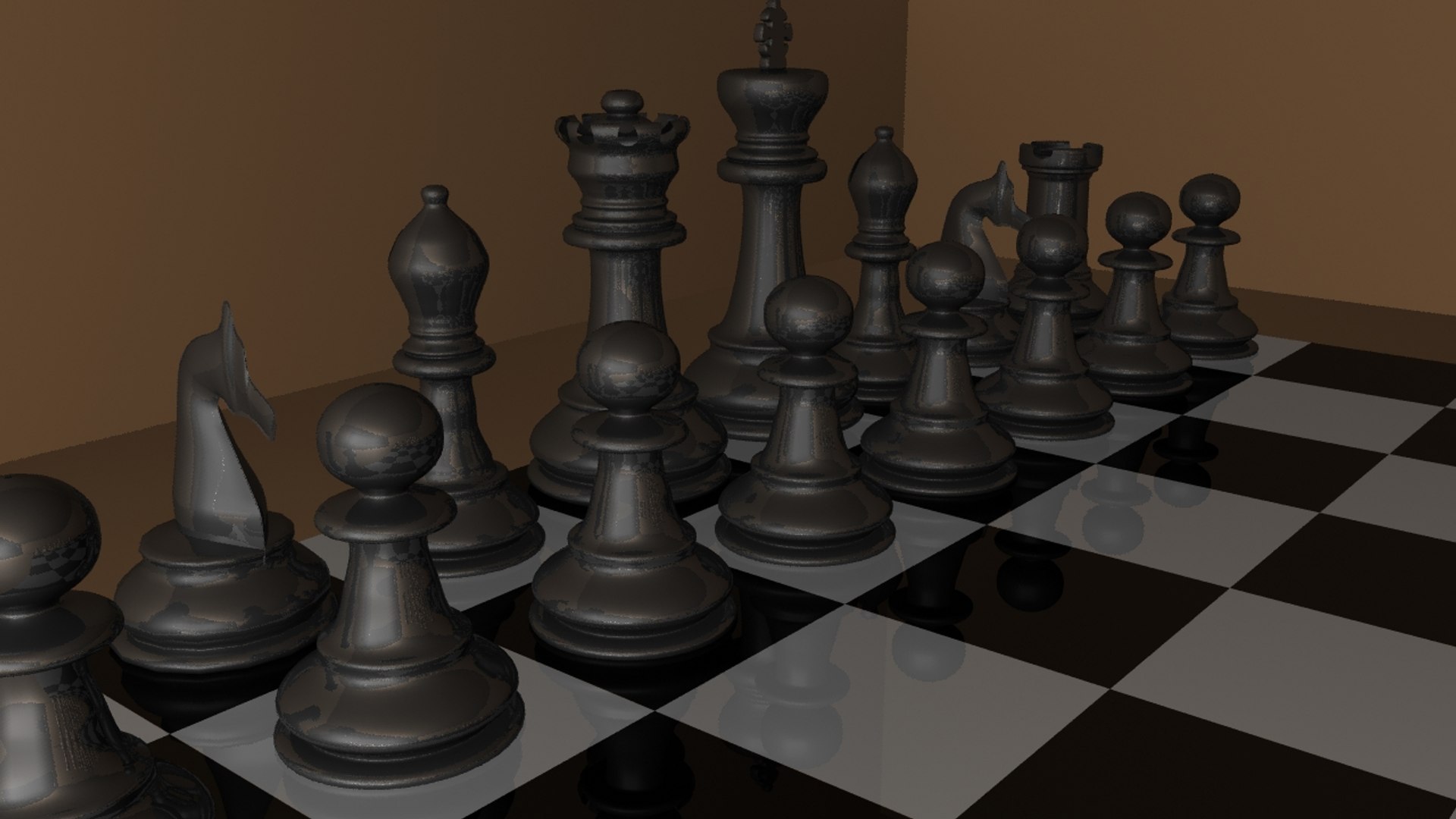 Chess pans 3D - TurboSquid 1203290