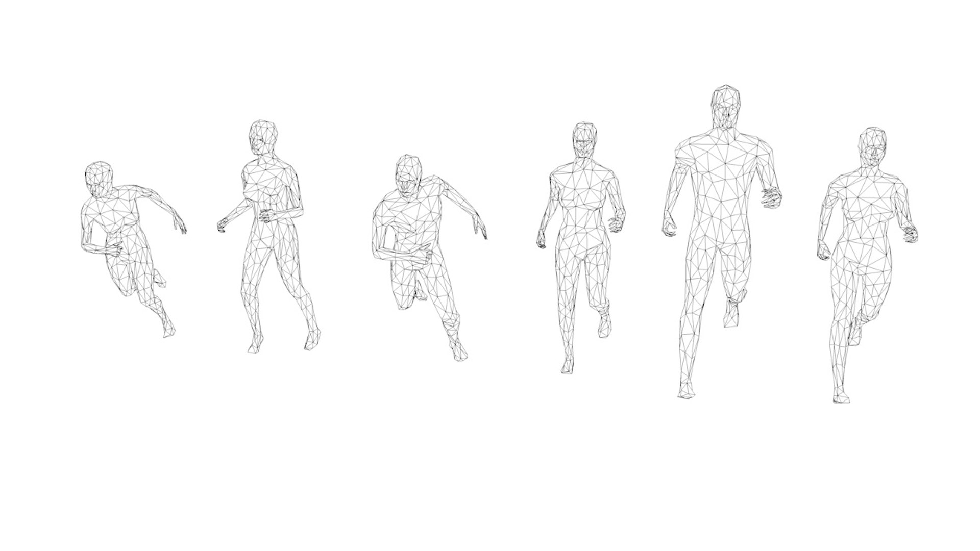 6 Static Women 3D Model - TurboSquid 1411981