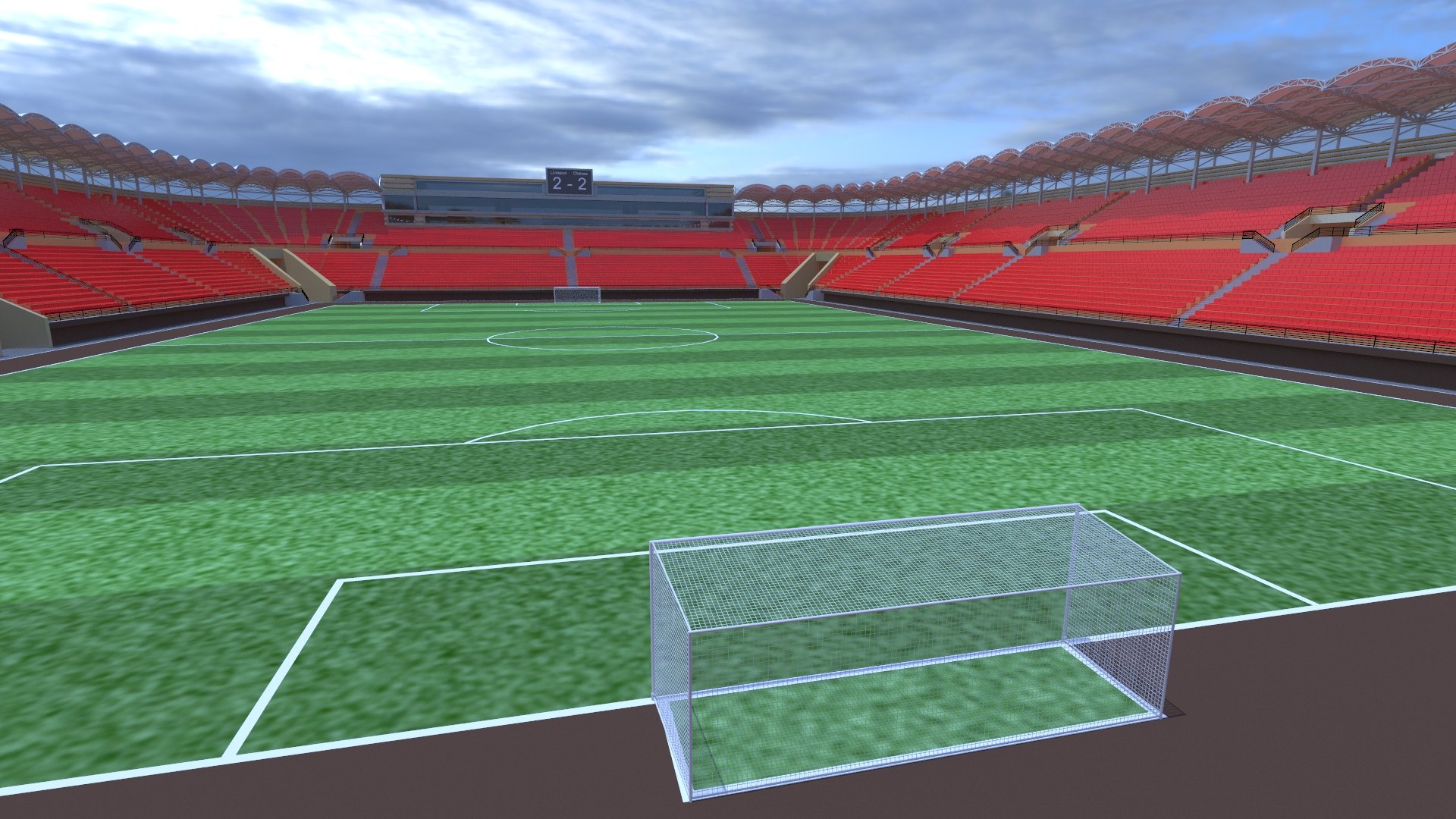 3D Football Stadium and Car low poly model - TurboSquid 2154426