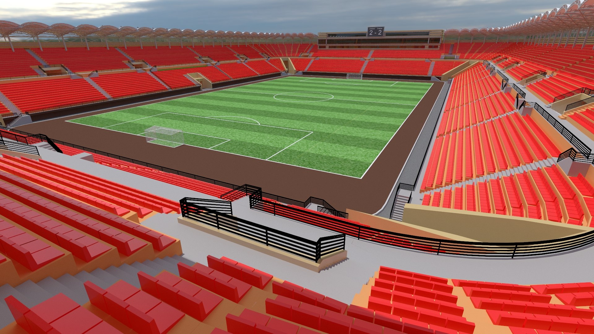 3D Football Stadium and Car low poly model - TurboSquid 2154426