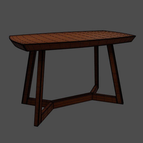 Table wooden wood 3D model - TurboSquid 1680154