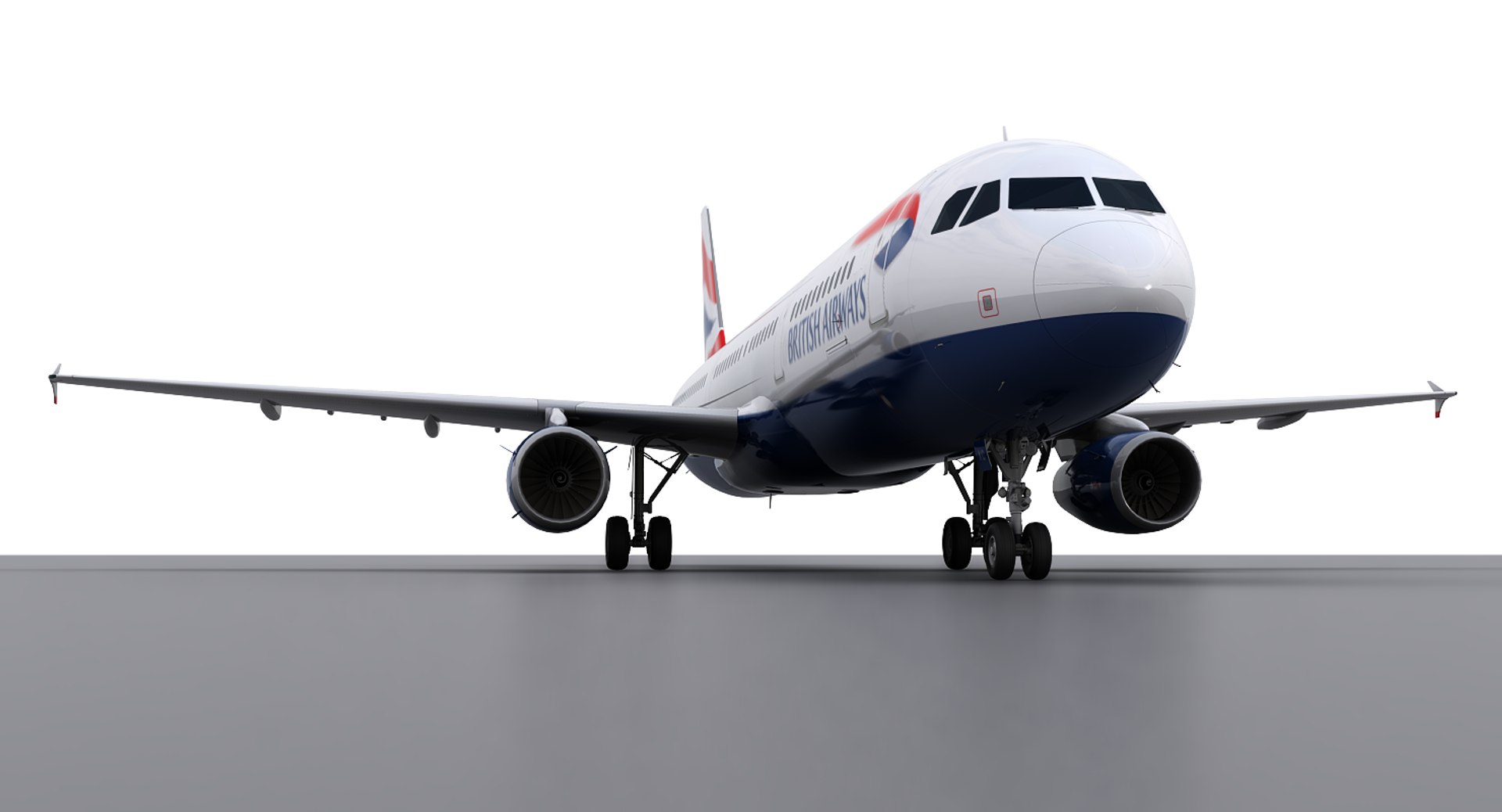 3d Model A321 British Airways
