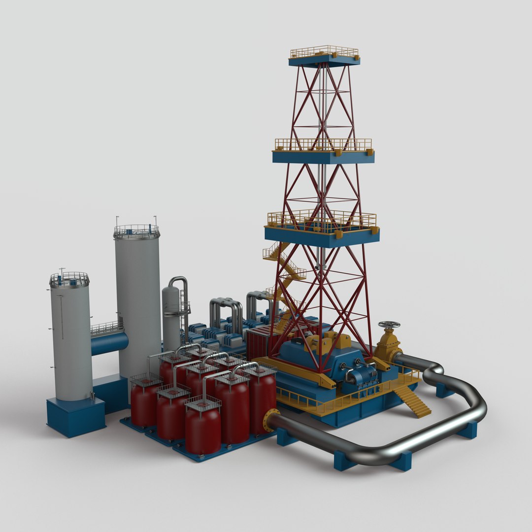 3D Gas Platform - TurboSquid 1541662