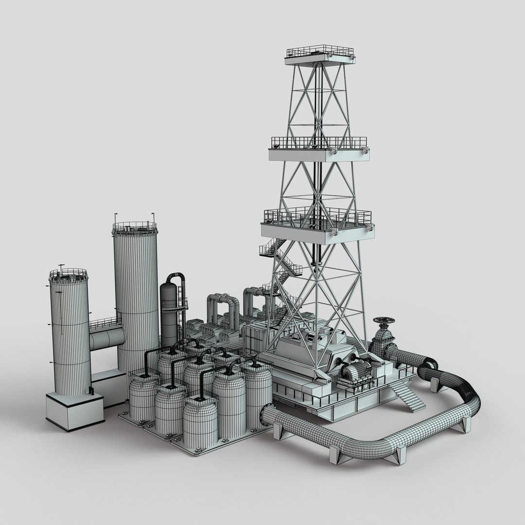 3D Gas Platform - TurboSquid 1541662