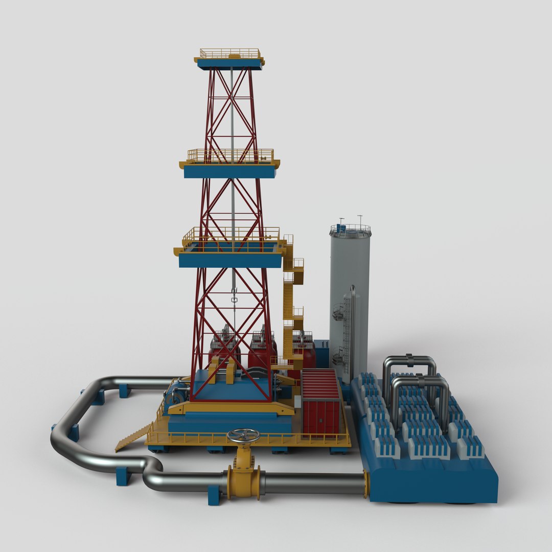 3D Gas Platform - TurboSquid 1541662