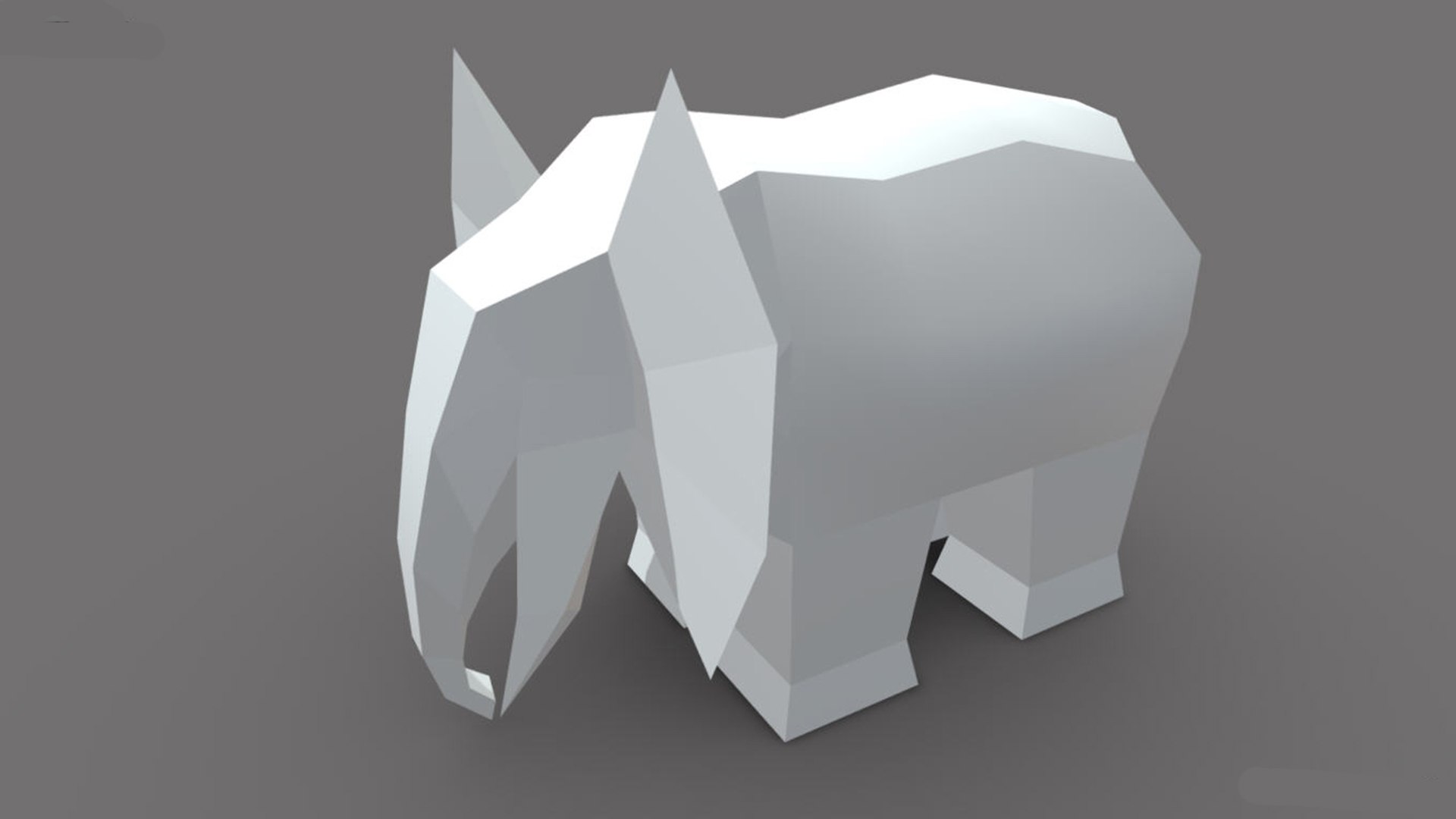 3D Elepant low poly - TurboSquid 2134405
