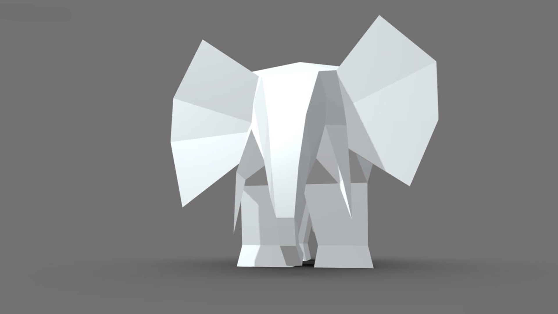 3D Elepant low poly - TurboSquid 2134405