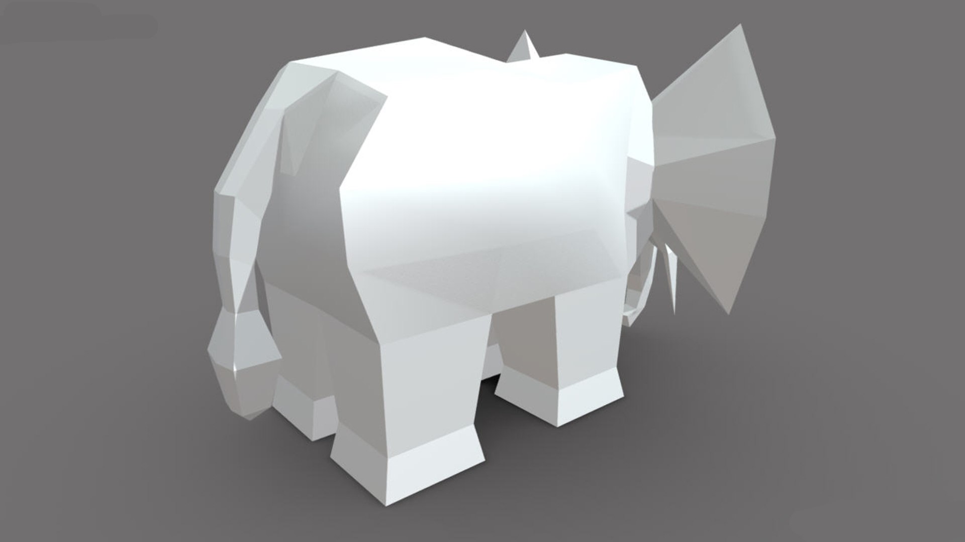 3D Elepant low poly - TurboSquid 2134405