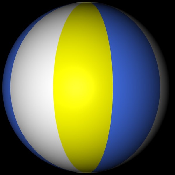 3d model beach ball