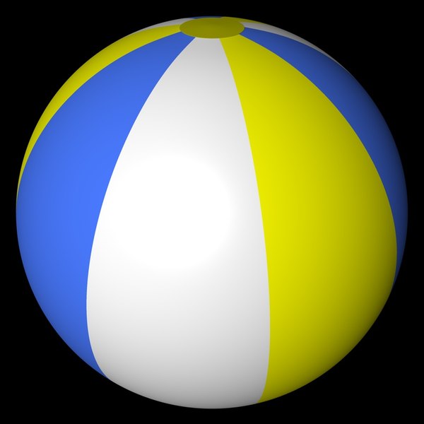 3d model beach ball