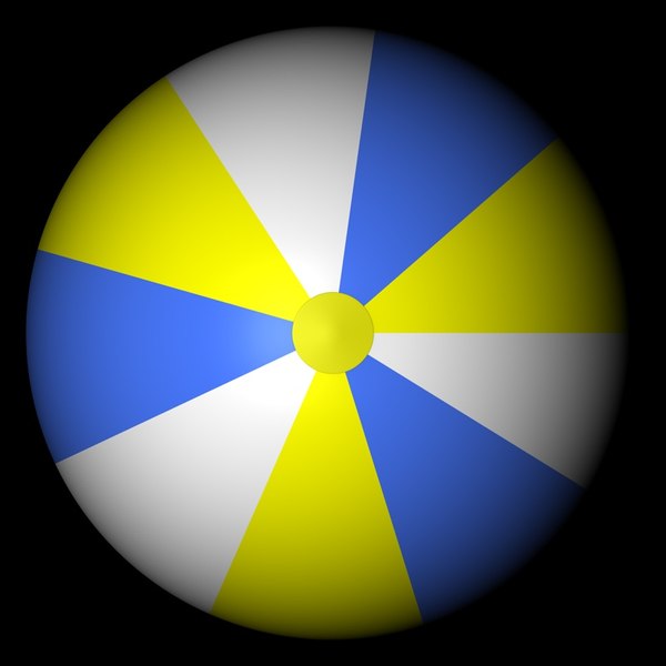 3d model beach ball