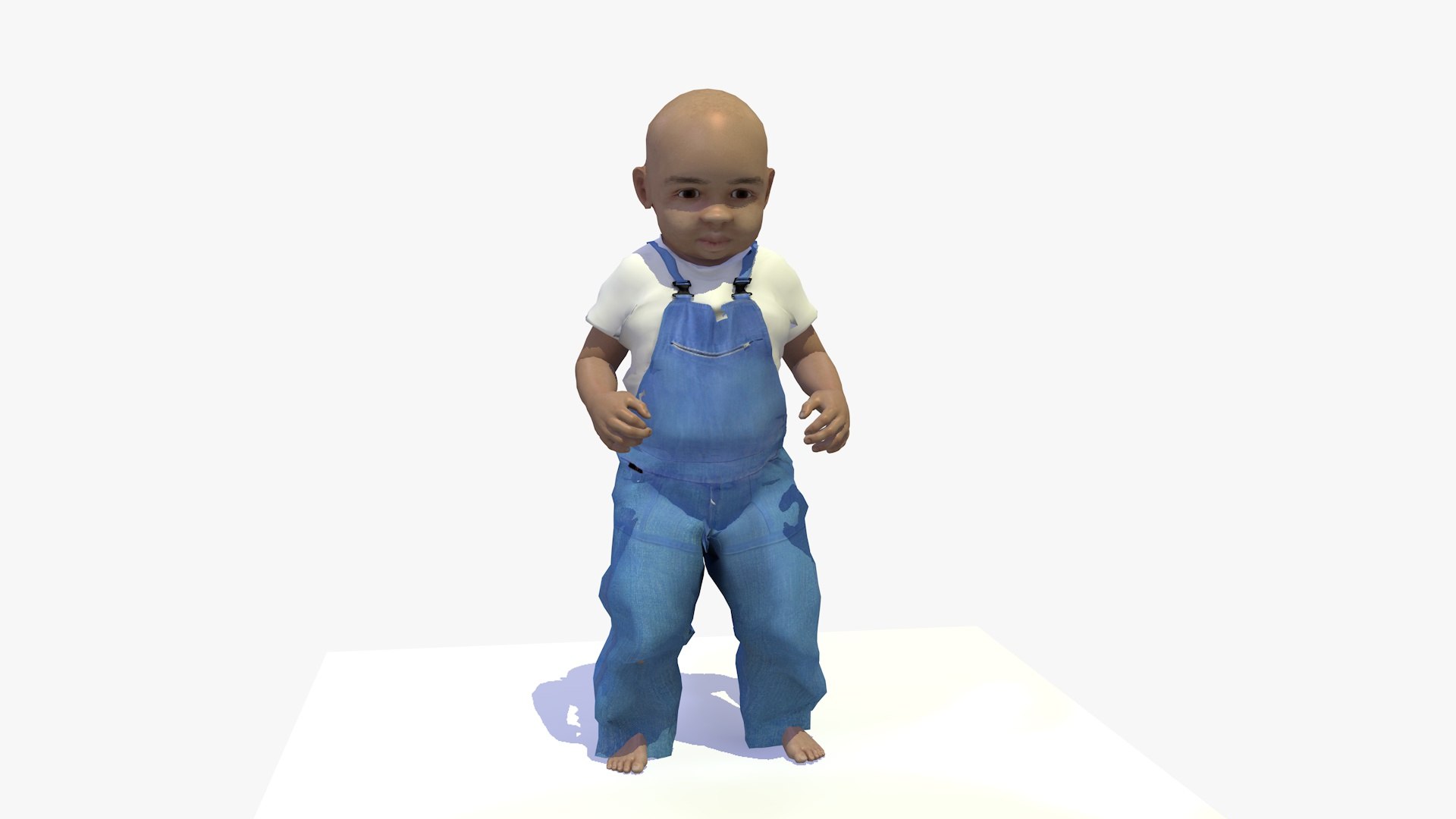 ANIMATED EURO BABY STANDING AND SITTING 3D Model - TurboSquid 1882290