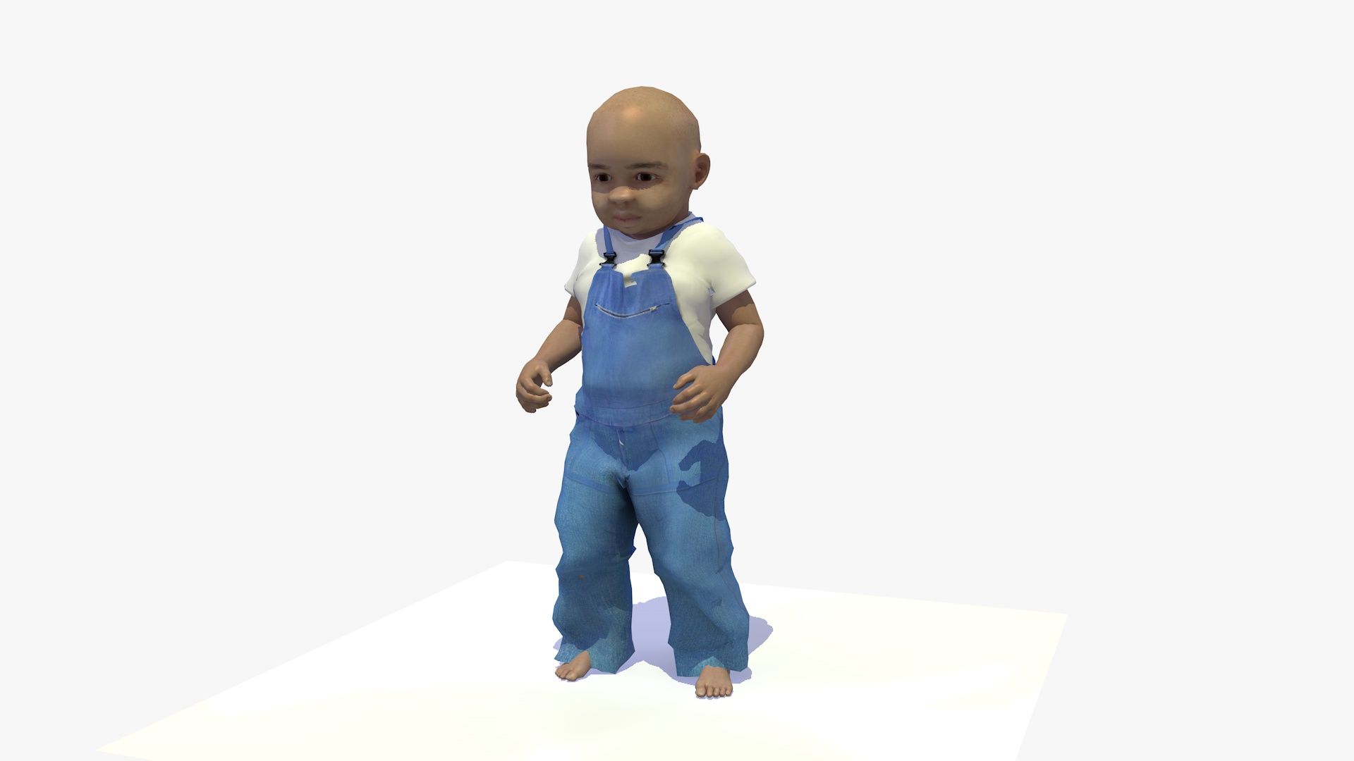 ANIMATED EURO BABY STANDING AND SITTING 3D Model - TurboSquid 1882290