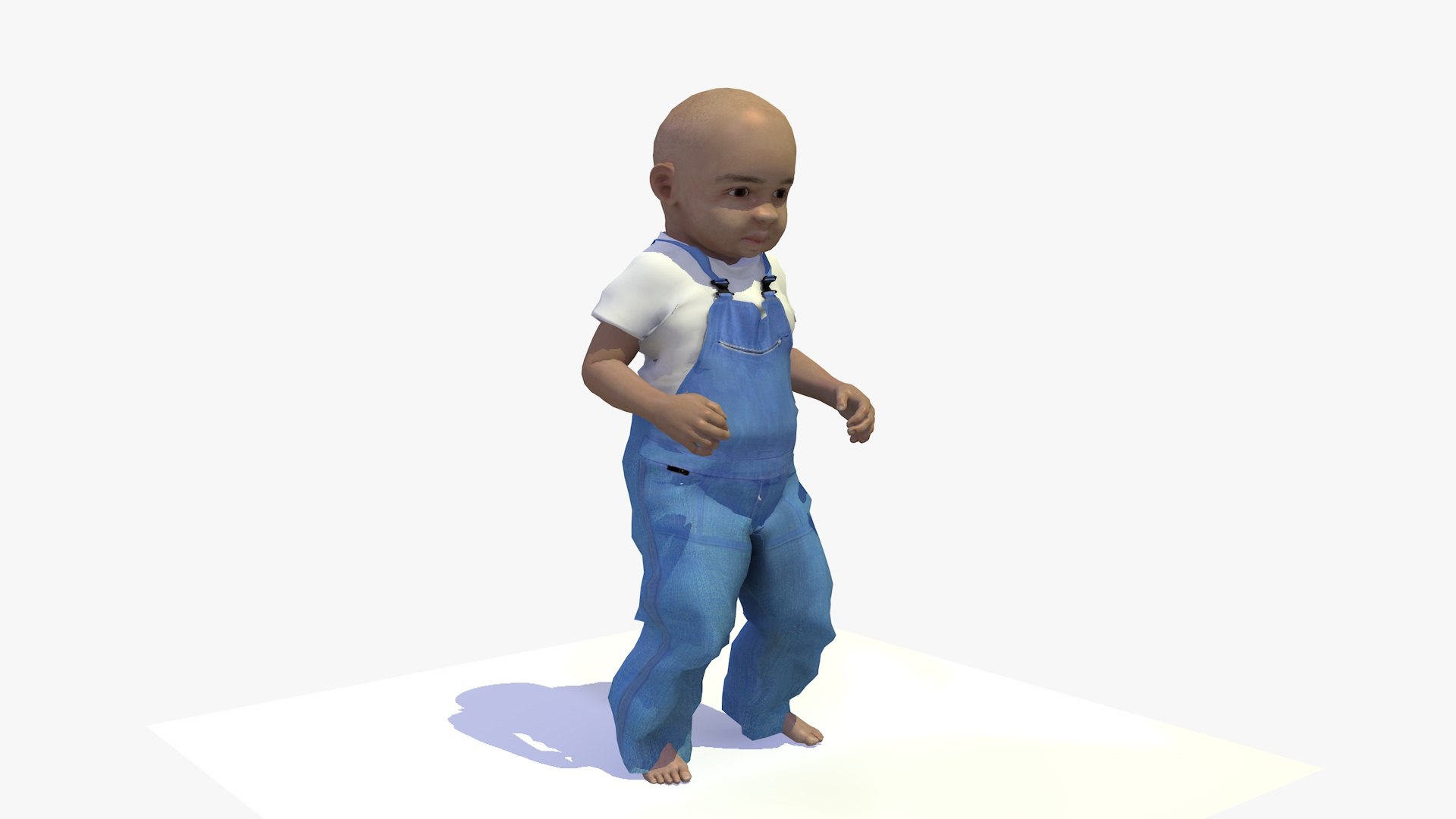 ANIMATED EURO BABY STANDING AND SITTING 3D Model - TurboSquid 1882290