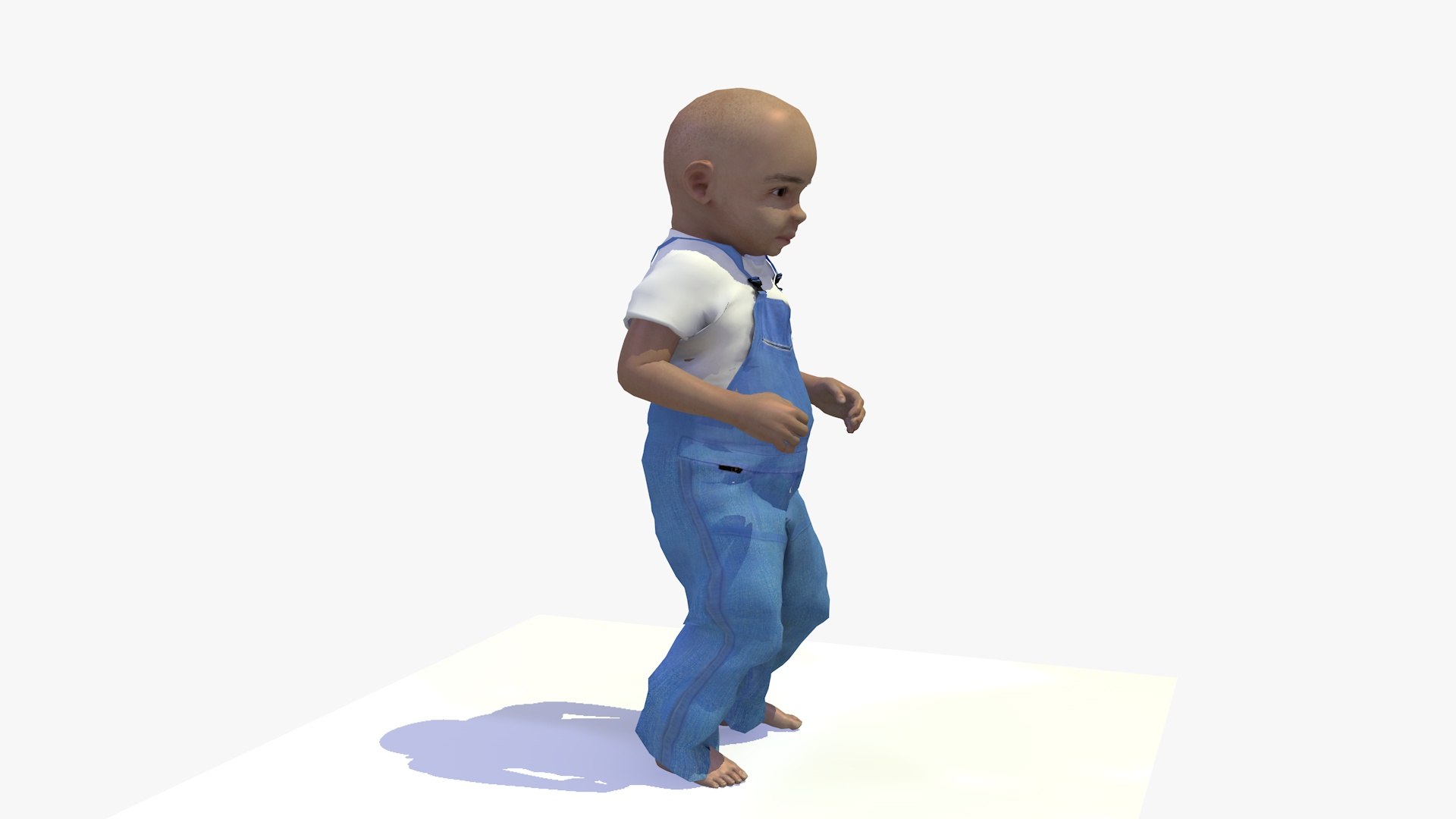 ANIMATED EURO BABY STANDING AND SITTING 3D Model - TurboSquid 1882290