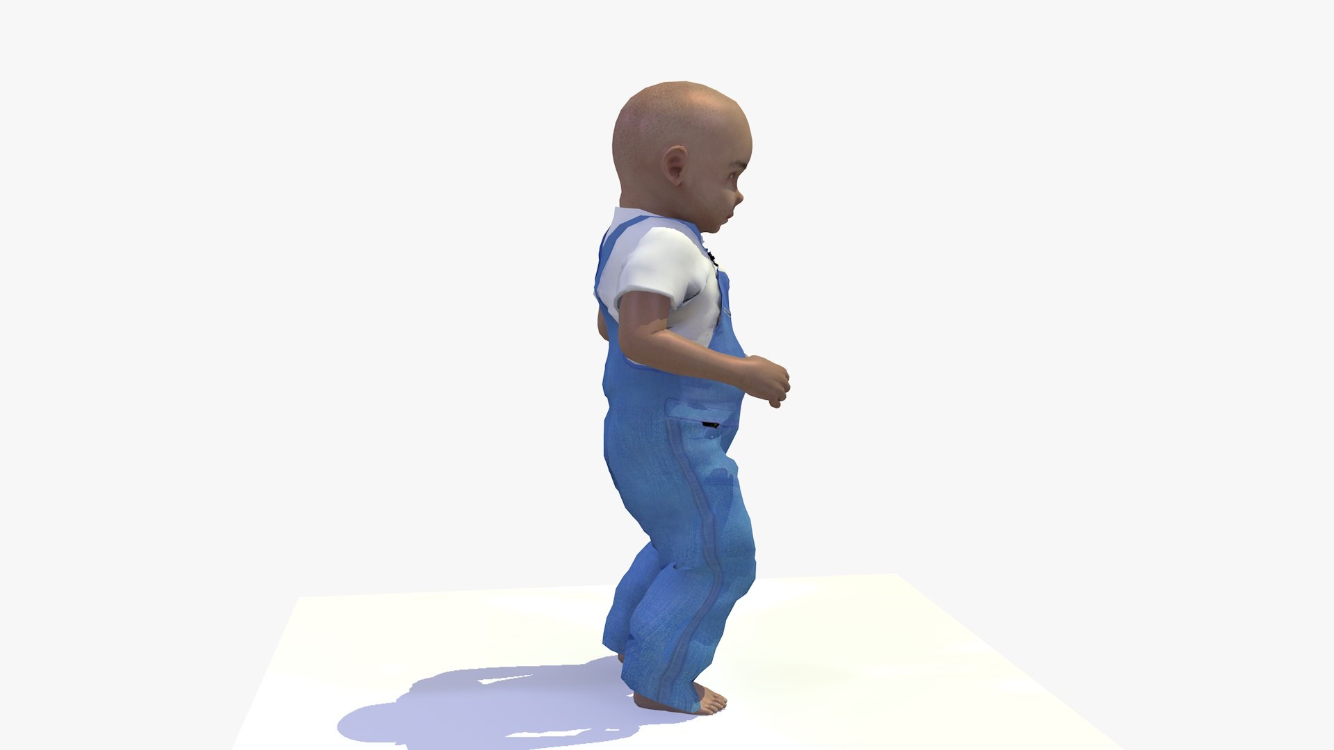 ANIMATED EURO BABY STANDING AND SITTING 3D Model - TurboSquid 1882290