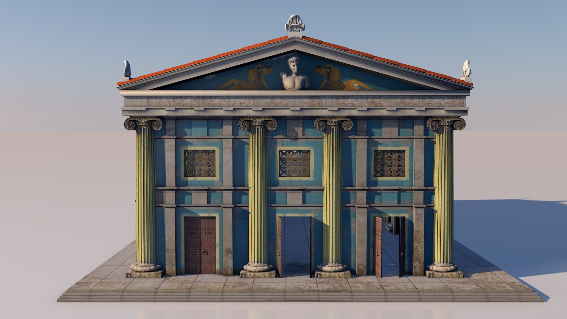 3D greek building classical - TurboSquid 1307274