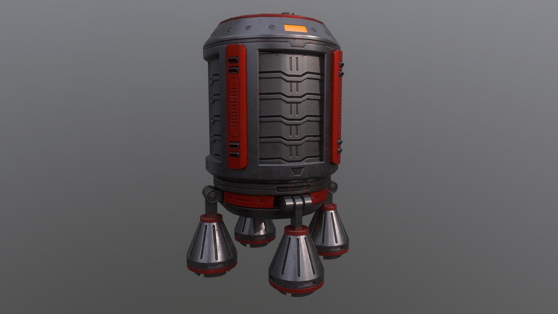 3D Sci FI Escape Pod Low-poly 3D Model - TurboSquid 1899260