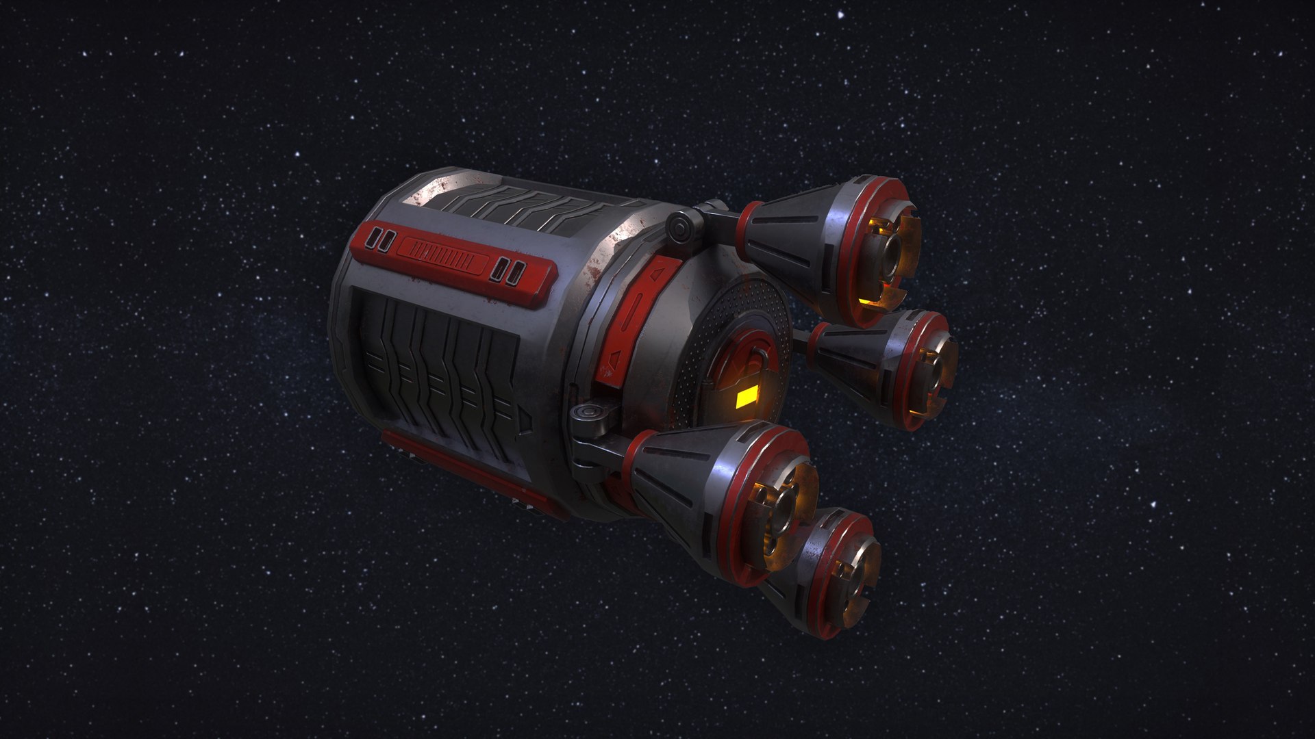 3D Sci FI Escape Pod Low-poly 3D Model - TurboSquid 1899260