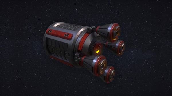 3D Sci FI Escape Pod Low-poly 3D model - TurboSquid 1899260
